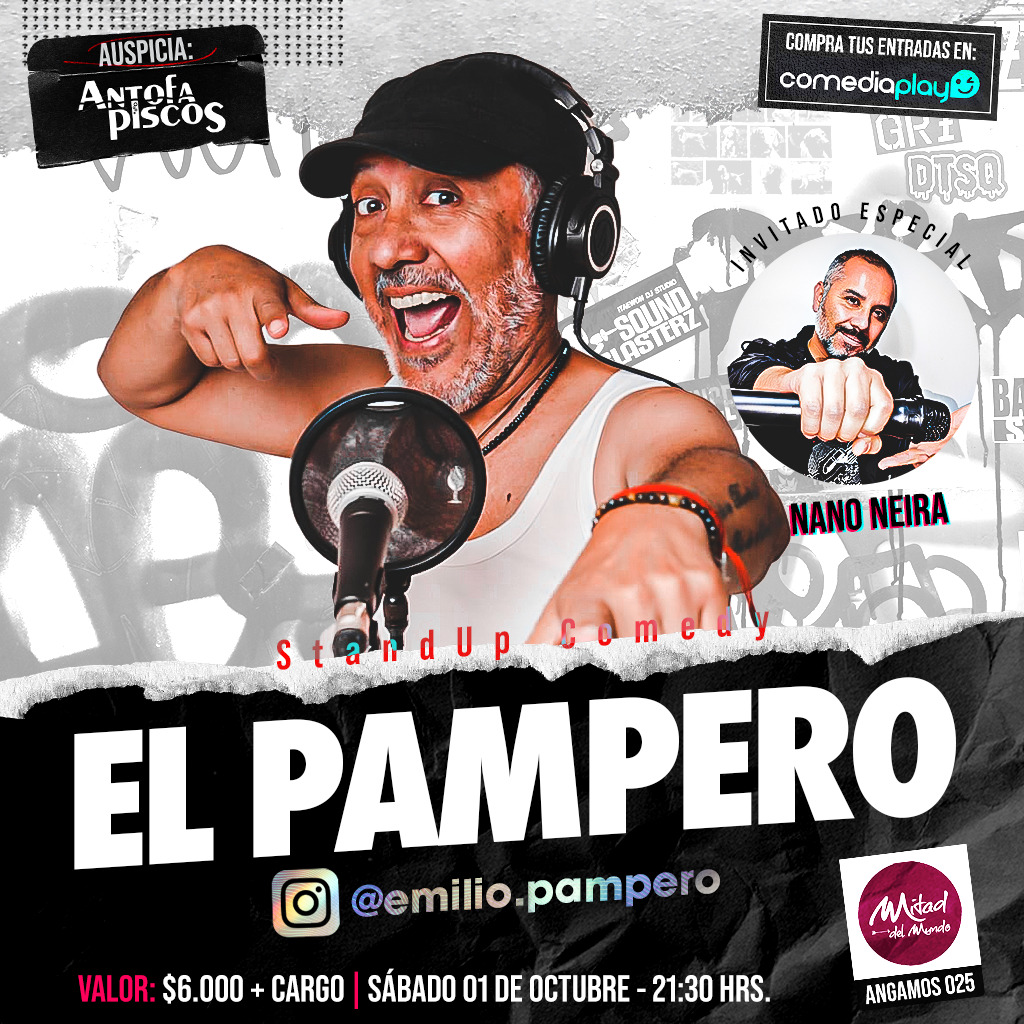 El Pampero en Antofagasta, Sábado 1 de Octubre – Comediaplay